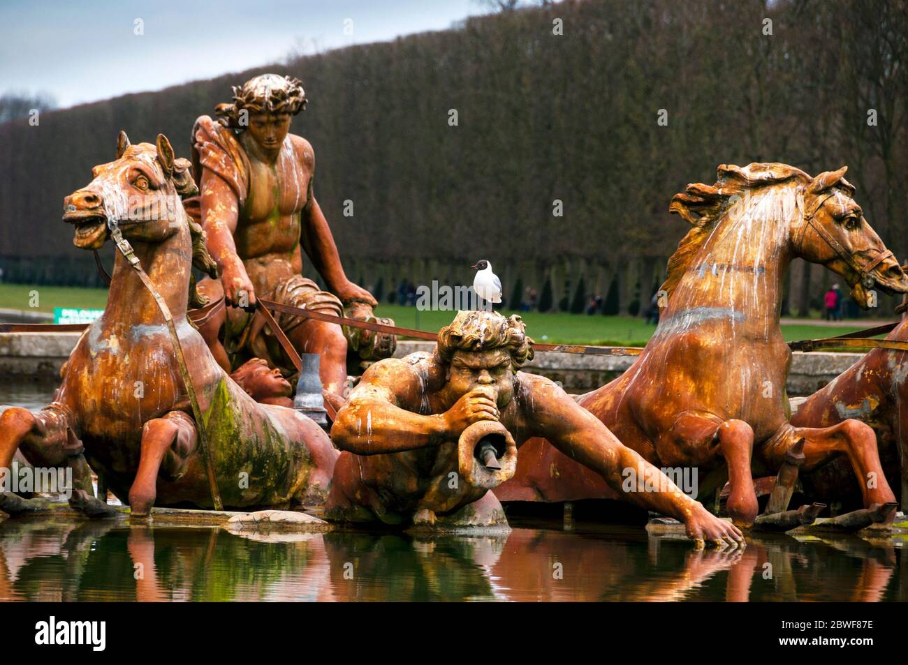 The Fountain of Apollo at the Château de Versailles in France Stock ...