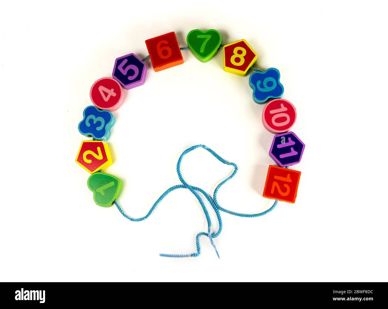 Colorful bright educational toys in the form of lacing for children ...