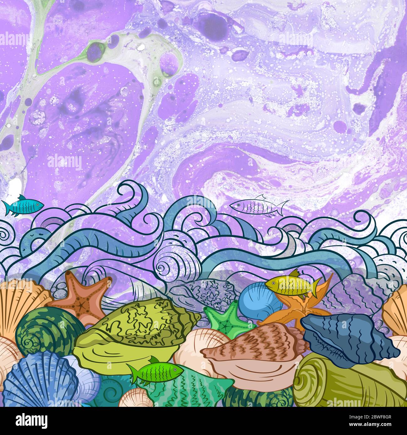 Tropical fish painting hi-res stock photography and images - Alamy