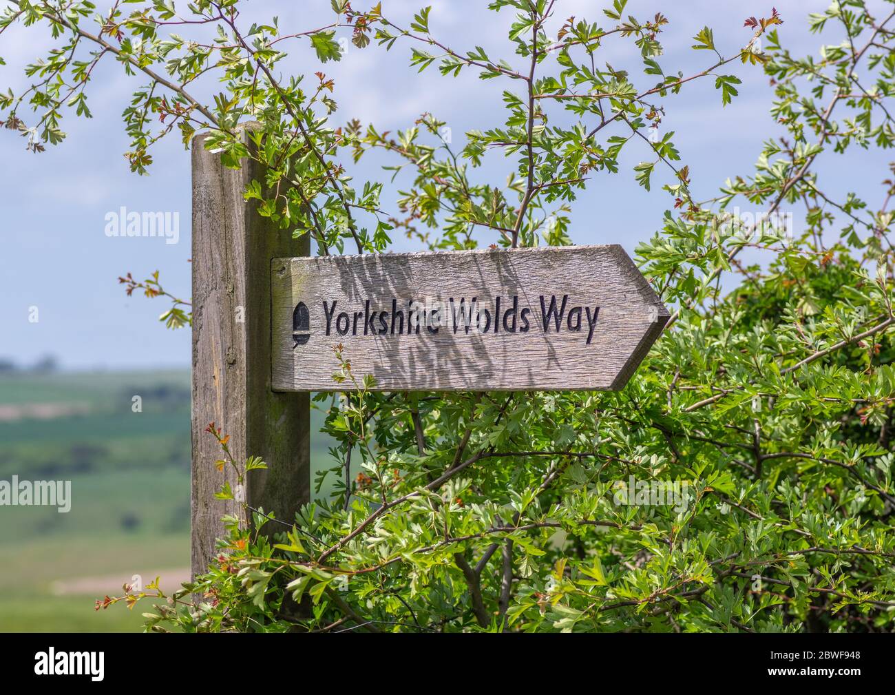 Fence post public bridleway sign hi-res stock photography and images ...