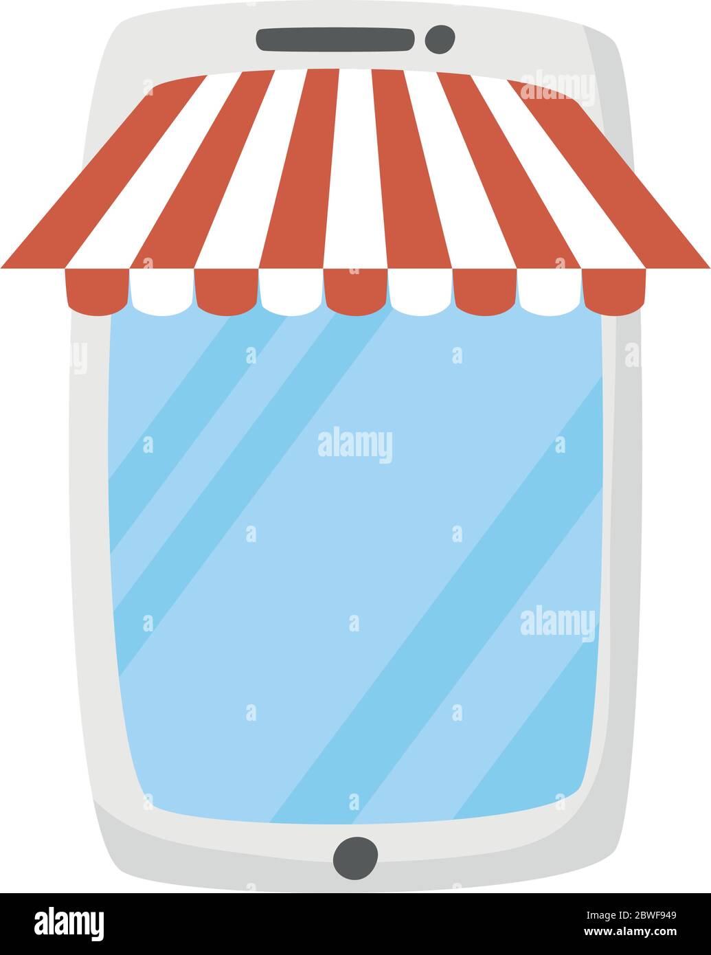 Smartphone with tent vector design Stock Vector Image & Art - Alamy