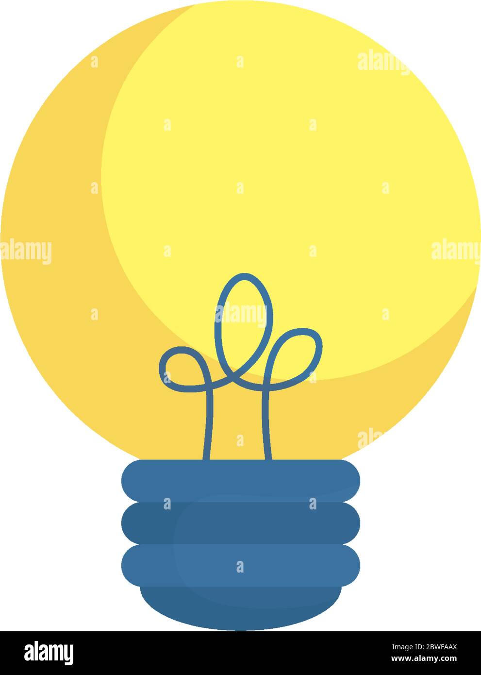 Isolated light bulb vector design Stock Vector Image & Art - Alamy