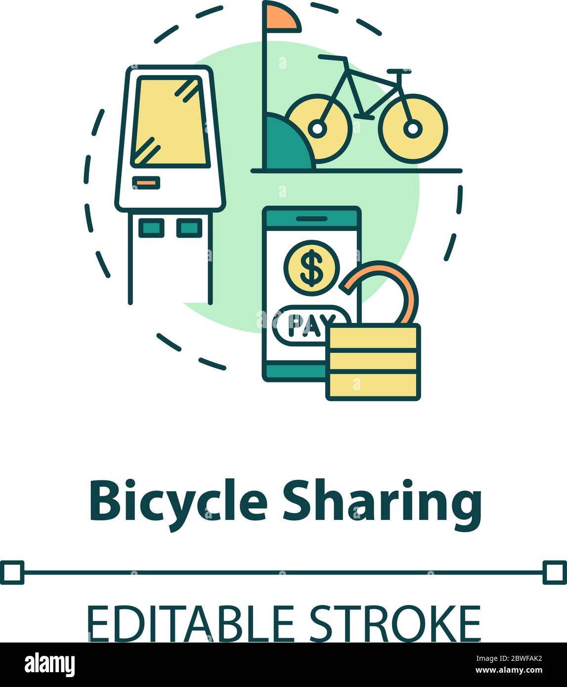 Bicycle terminal Stock Vector Images - Alamy