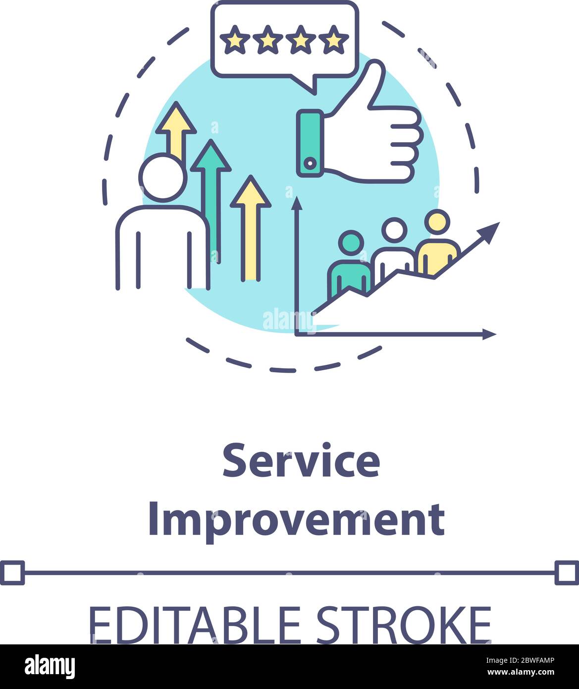 Quality Service Improvement Management High Resolution Stock ...