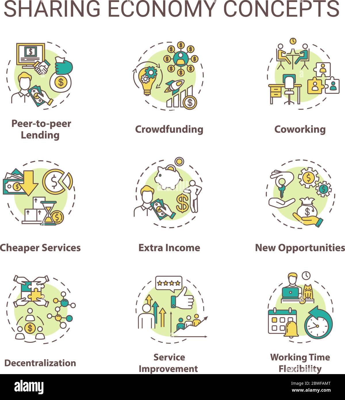 Profit sharing model Cut Out Stock Images & Pictures - Alamy