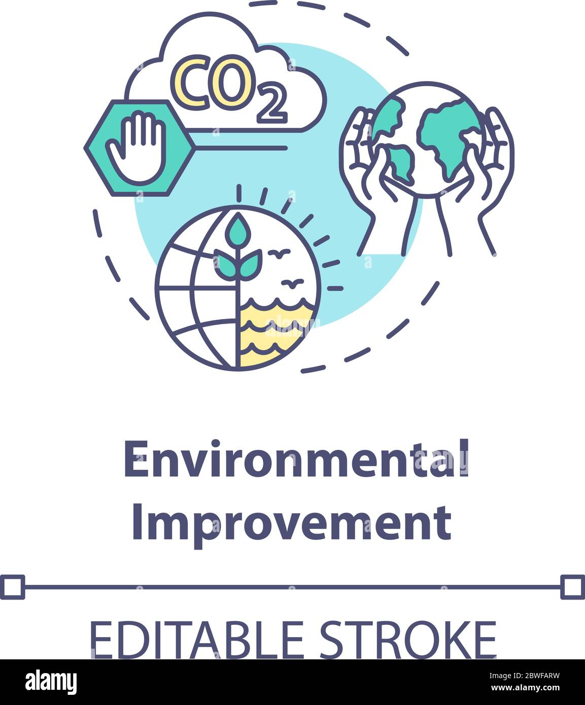 Environmental improvement concept icon Stock Vector Image & Art - Alamy