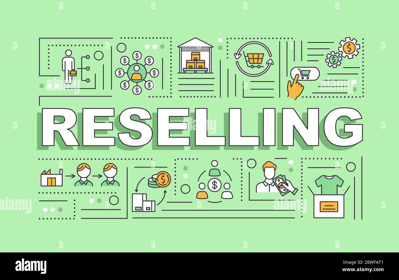 Reselling word concepts banner Stock Vector Image & Art - Alamy