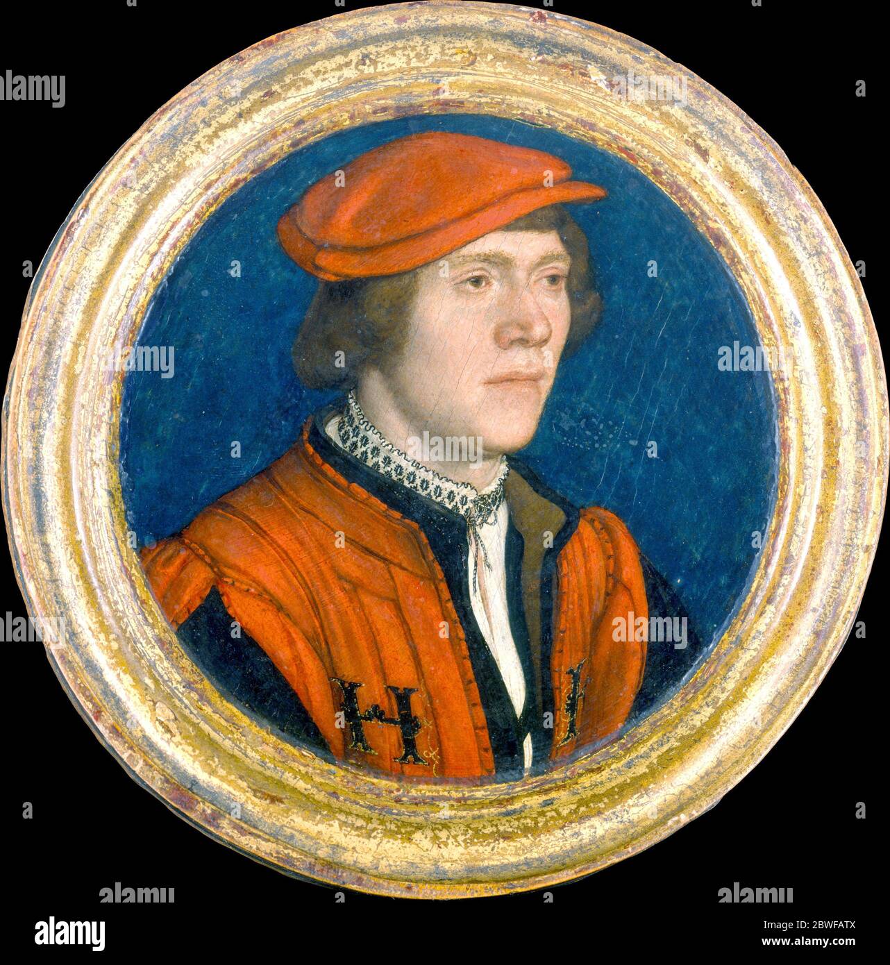 Vintage Medieval painting of a religious christian saint Stock Photo ...