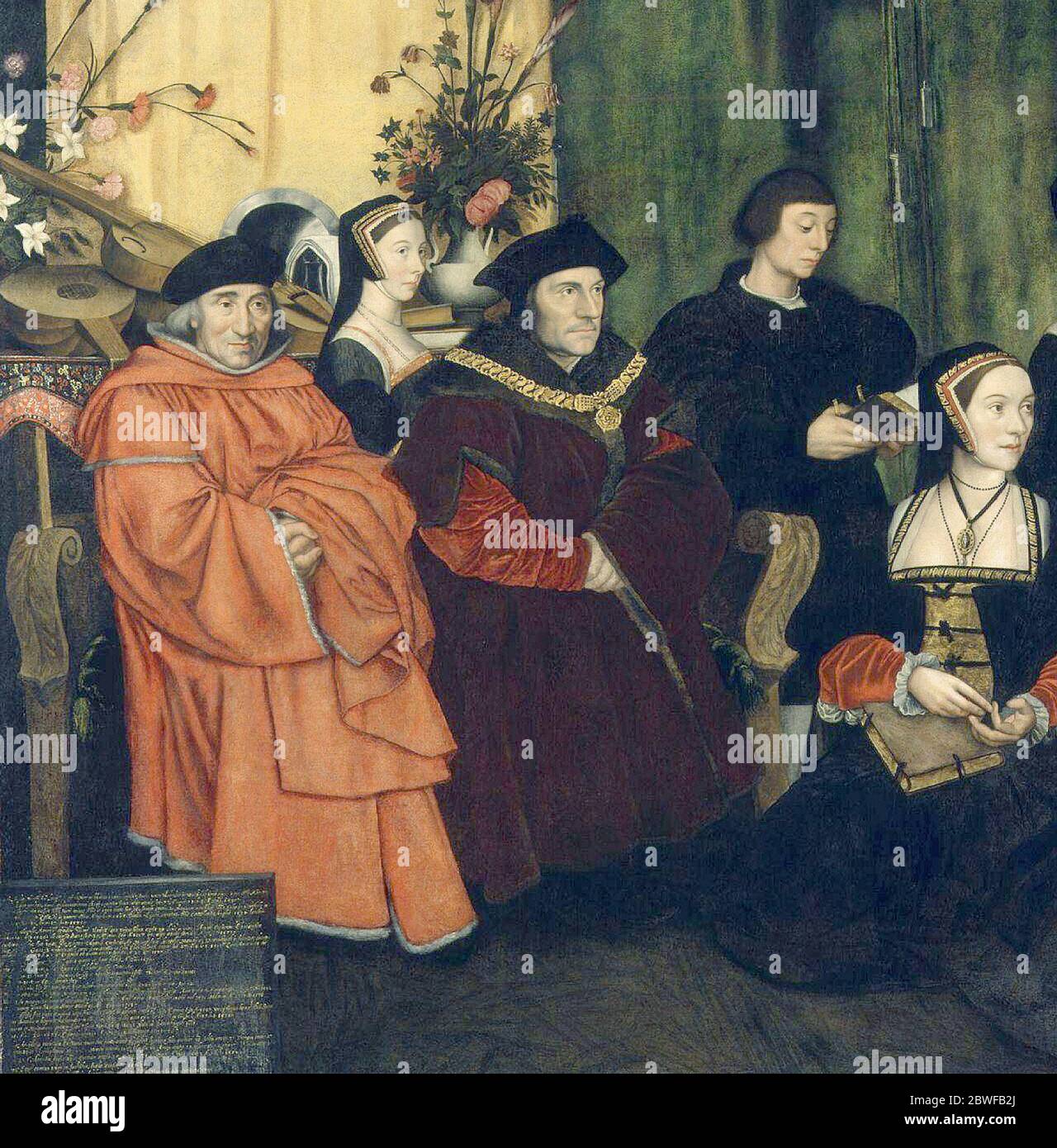 Vintage Medieval painting of a religious christian saint Stock Photo ...