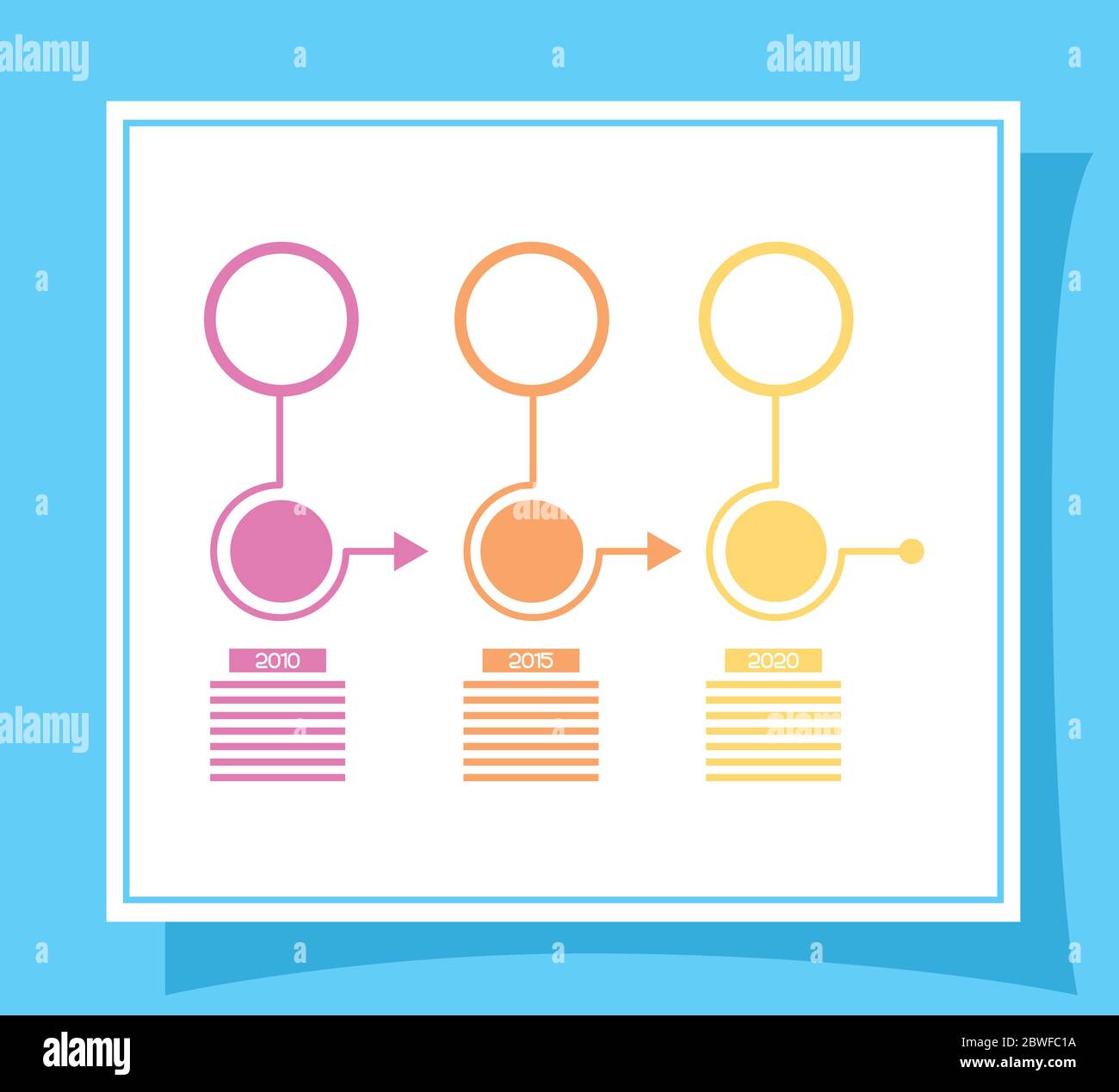 business infographic with years icons Stock Vector Image & Art - Alamy