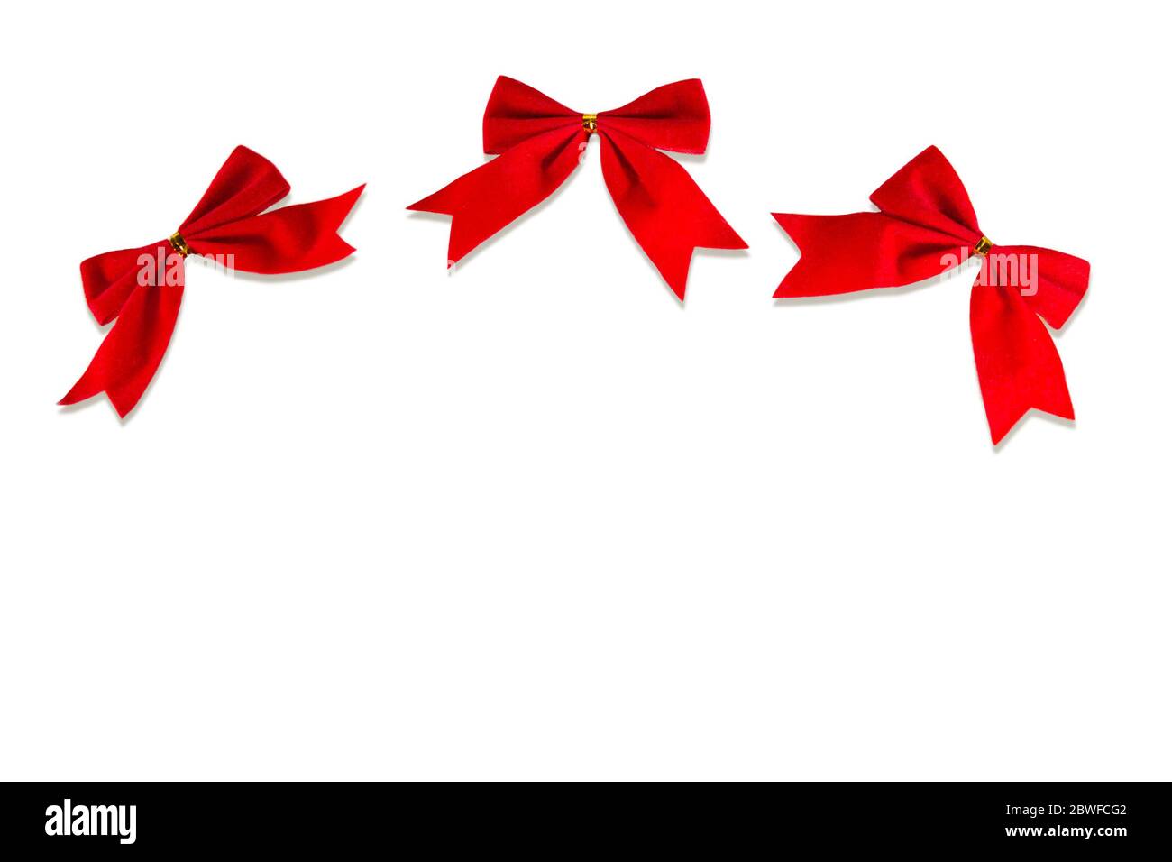 Red ribbon isolated on white background Stock Photo - Alamy