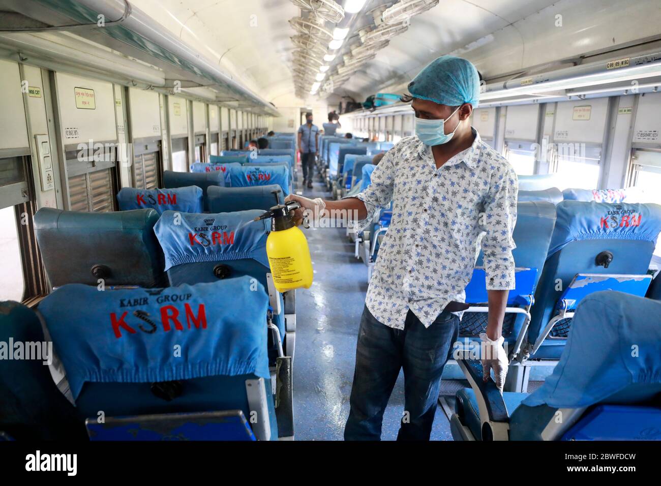 Dhaka, Bangladesh - May 31, 2020: People start returning to the ...