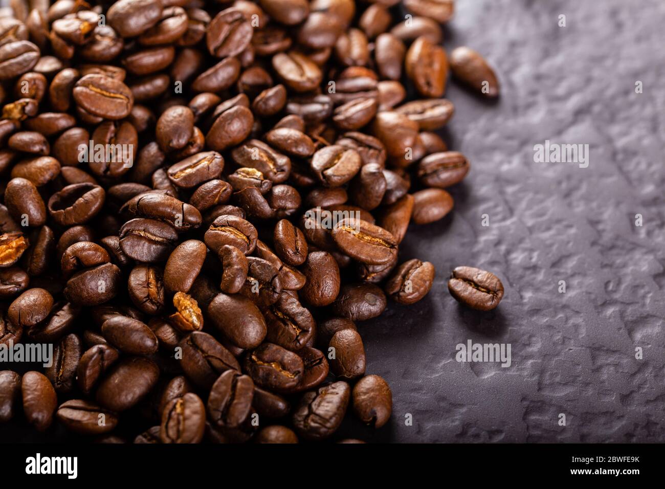 Coffee Beans and Grounds Close up. Background Stock Photo - Alamy