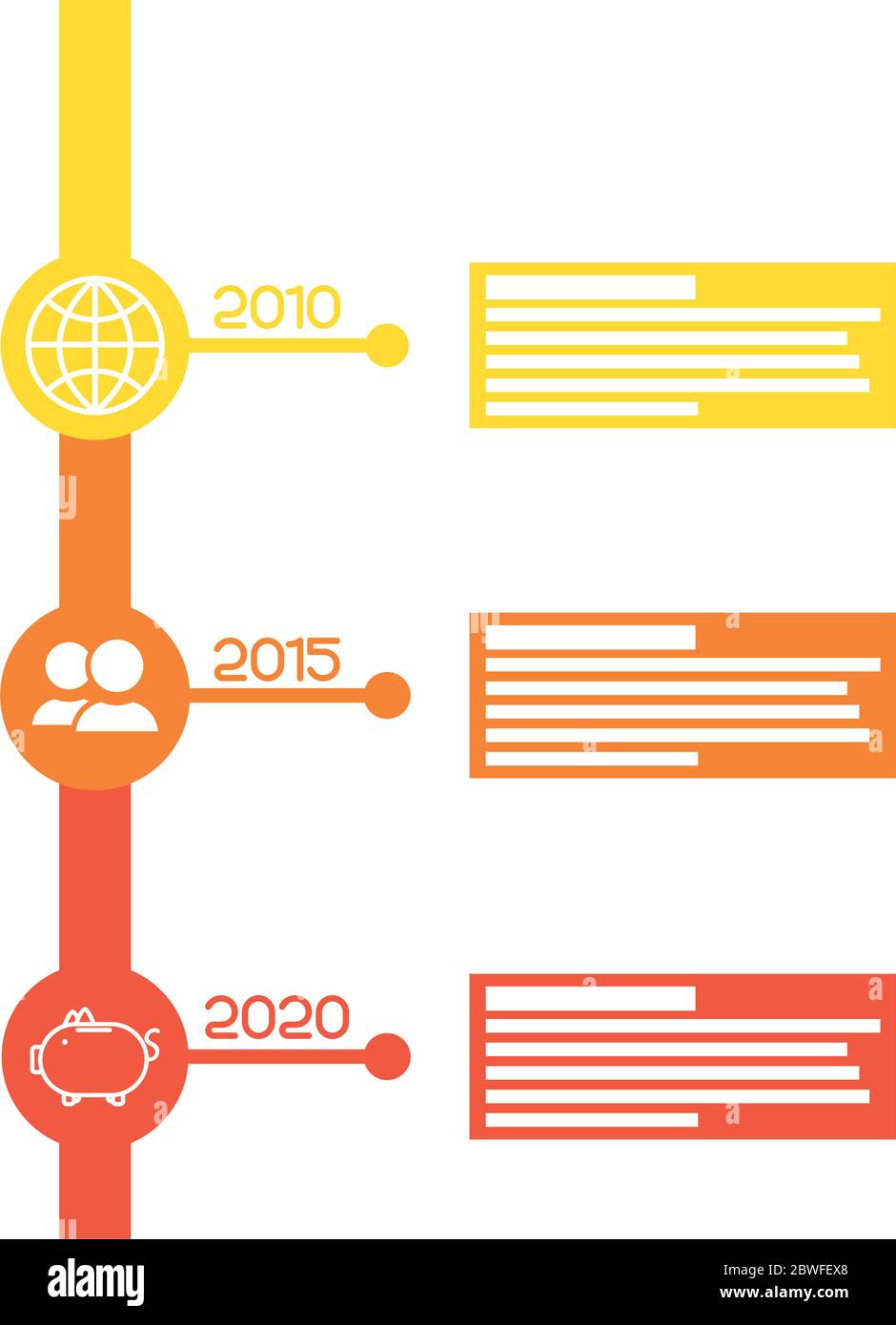 business infographic with years icons Stock Vector Image & Art - Alamy