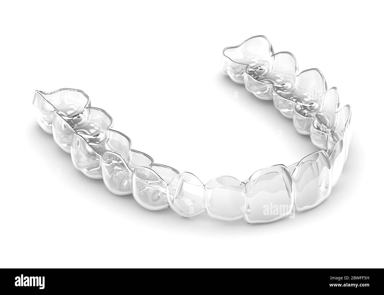 3d render of invisalign removable and invisible vacuum formed retainer ...