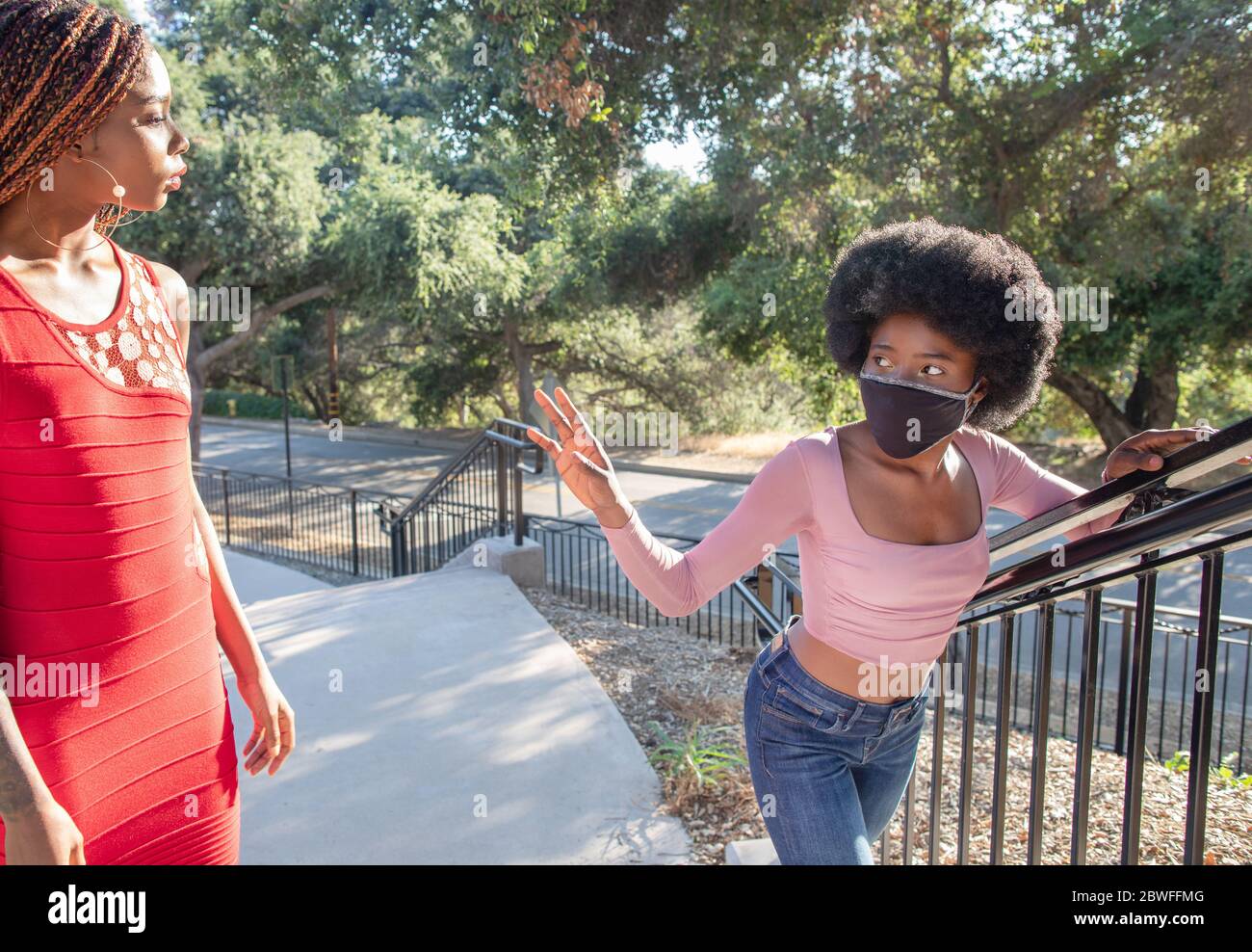 Wearing face mask covid annoyed hi-res stock photography and images - Alamy