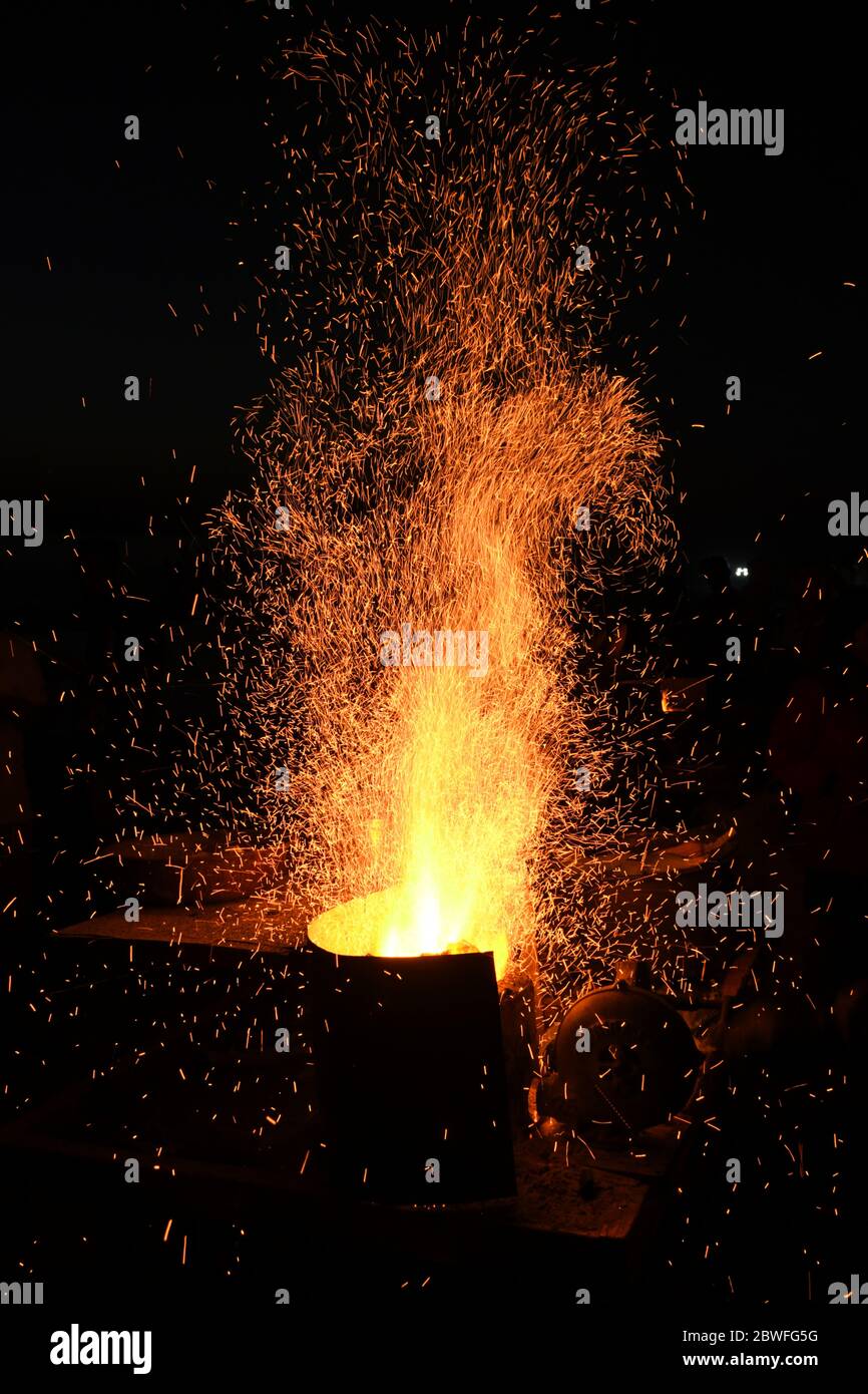 Amazing Sparks in the Dark. Beautiful abstract background on the theme ...