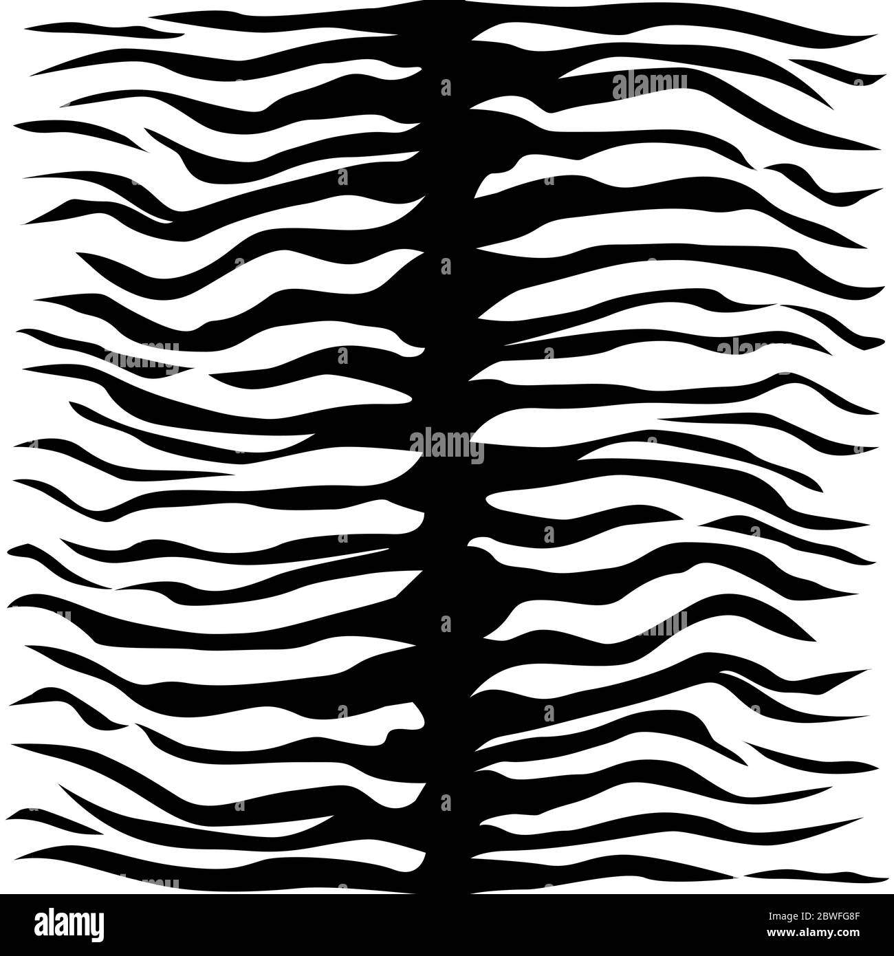 Zebra skin seamless pattern. Exotic zebra skin drawing, fashionable ...