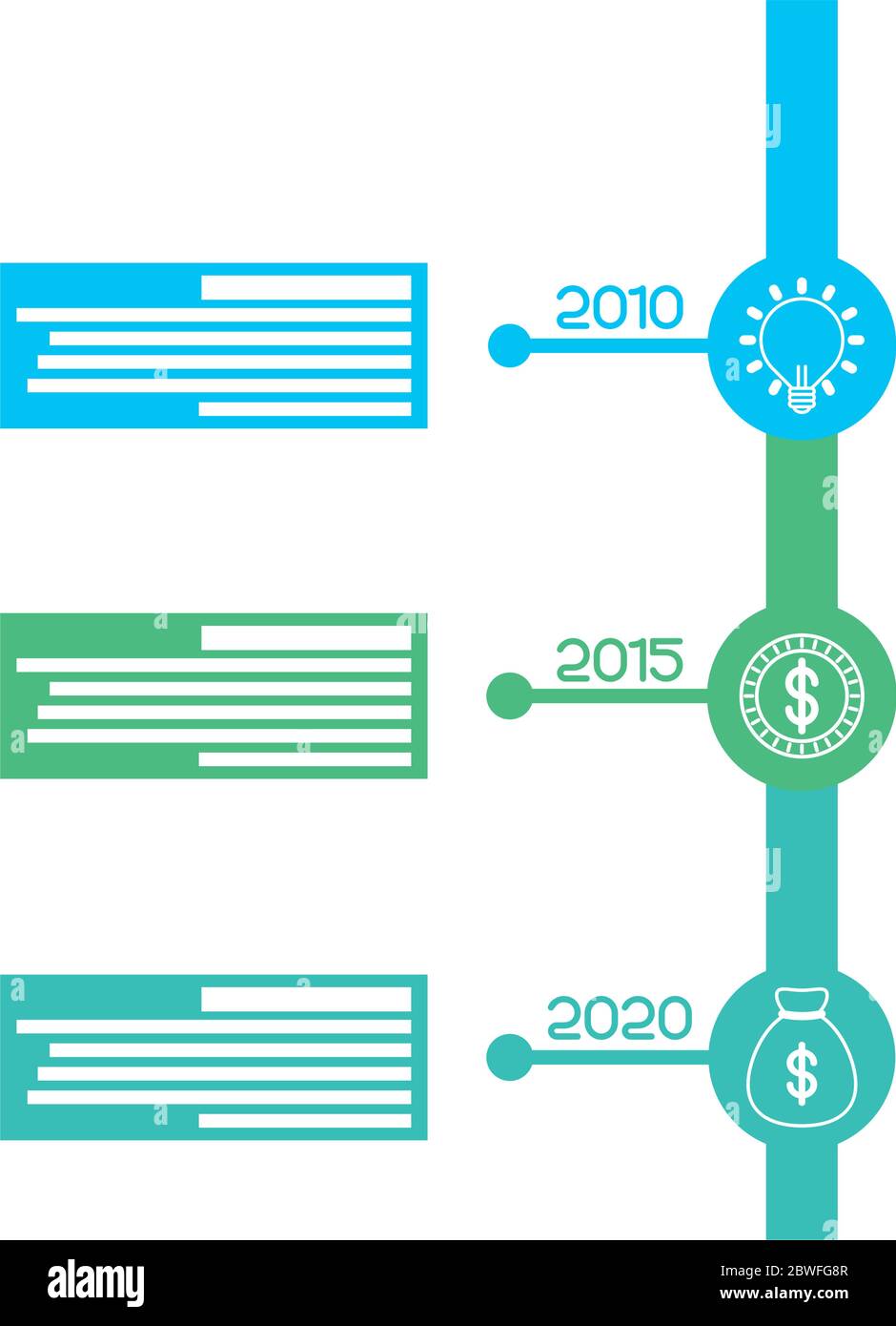 business infographic with years icons Stock Vector Image & Art - Alamy