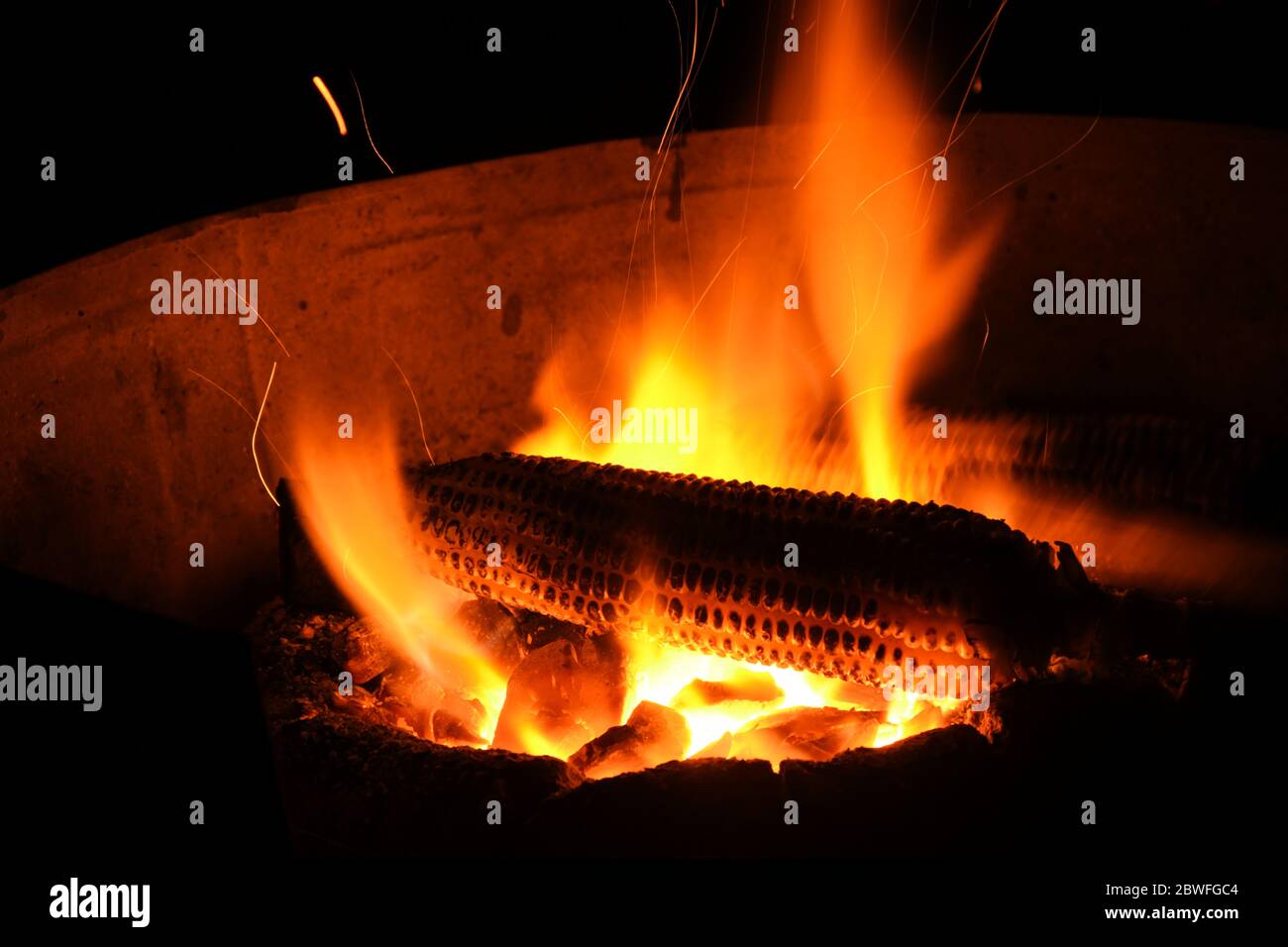 Amazing Sparks in the Dark. Beautiful abstract background on the theme ...