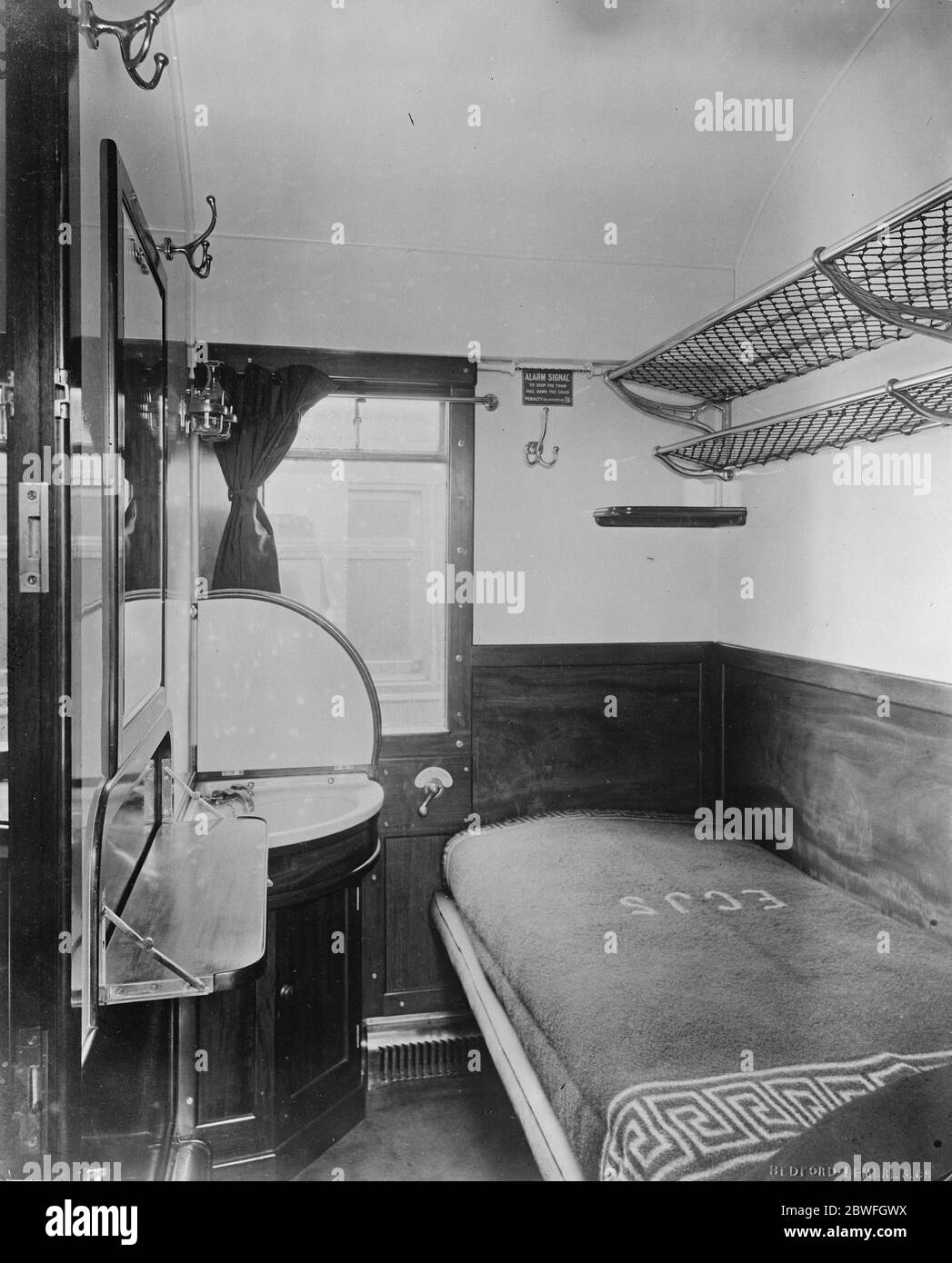 Interior sleeper train Black and White Stock Photos & Images - Alamy