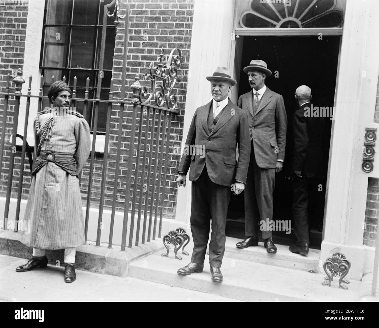 The Empire builders . General Smuts leaving the Imperial Conference at ...