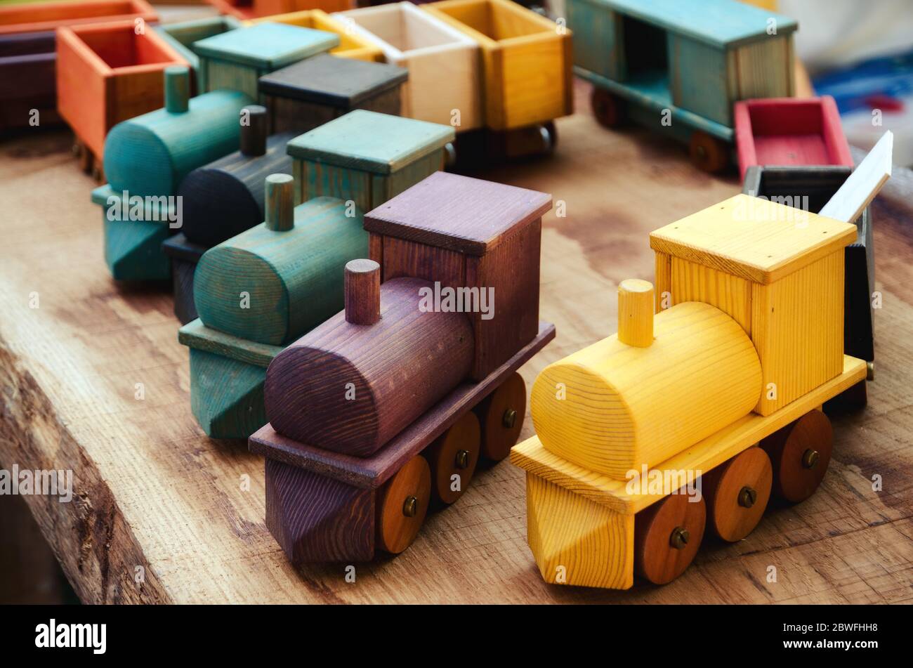 Train toys hi-res stock photography and images - Alamy