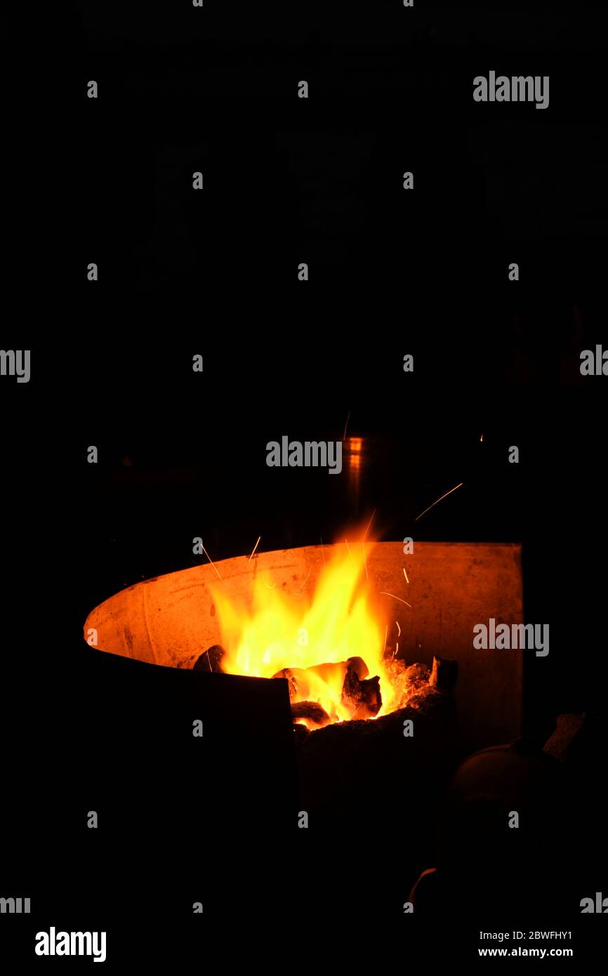 Amazing Sparks in the Dark. Beautiful abstract background on the theme ...