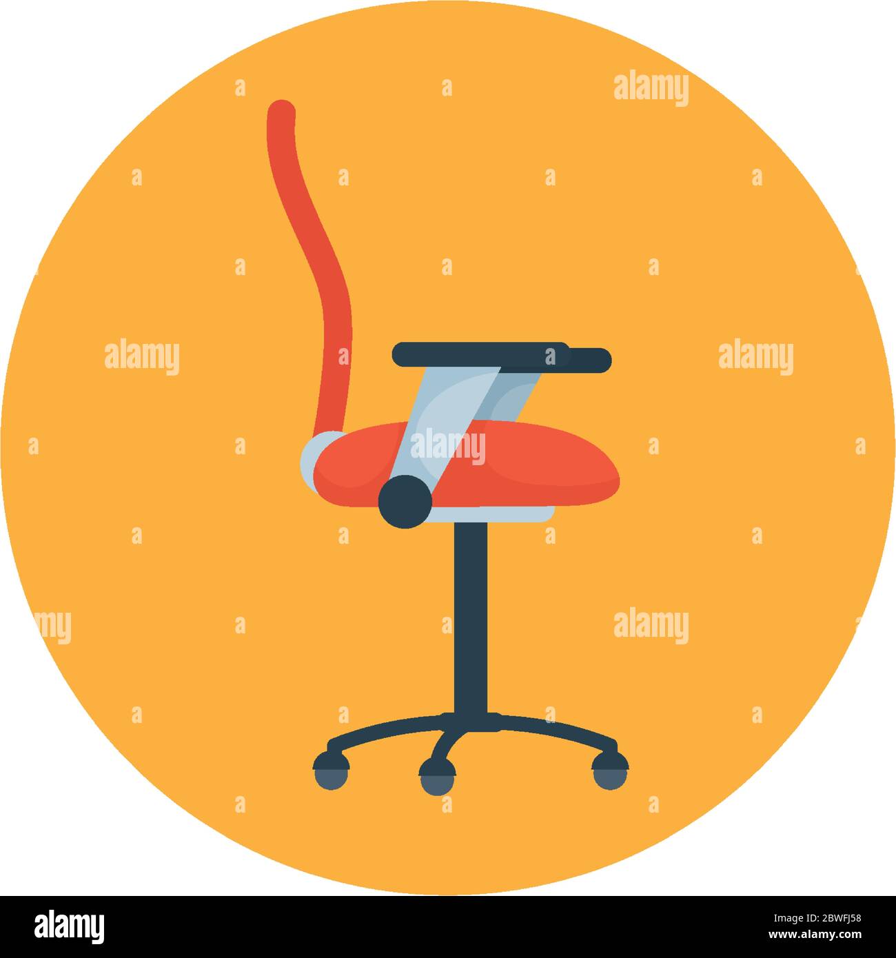 Isolated office chair vector design Stock Vector Image & Art - Alamy