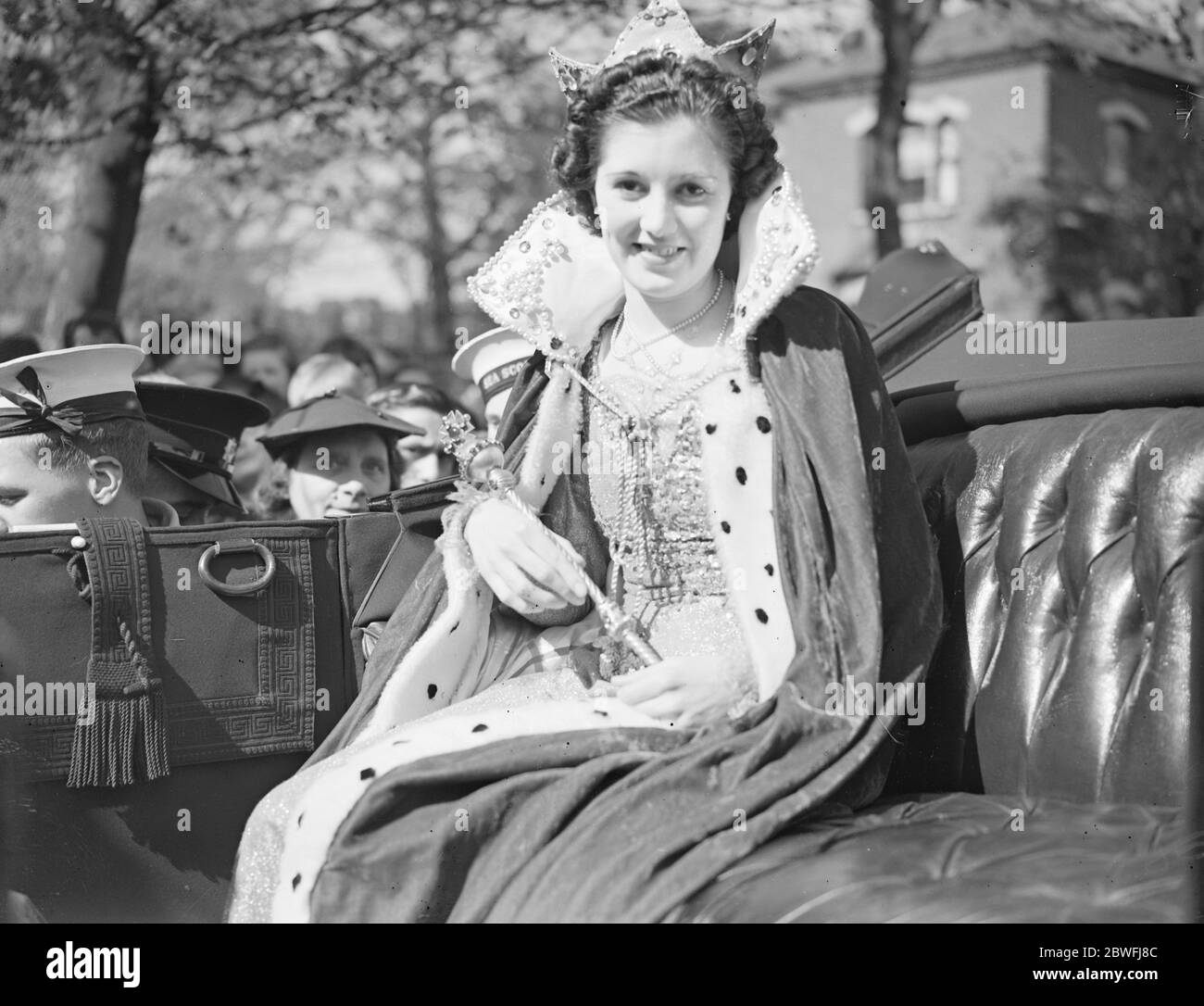 Walthamstow Carnival . The carnival queen , Miss Vera Gale . 13th May ...