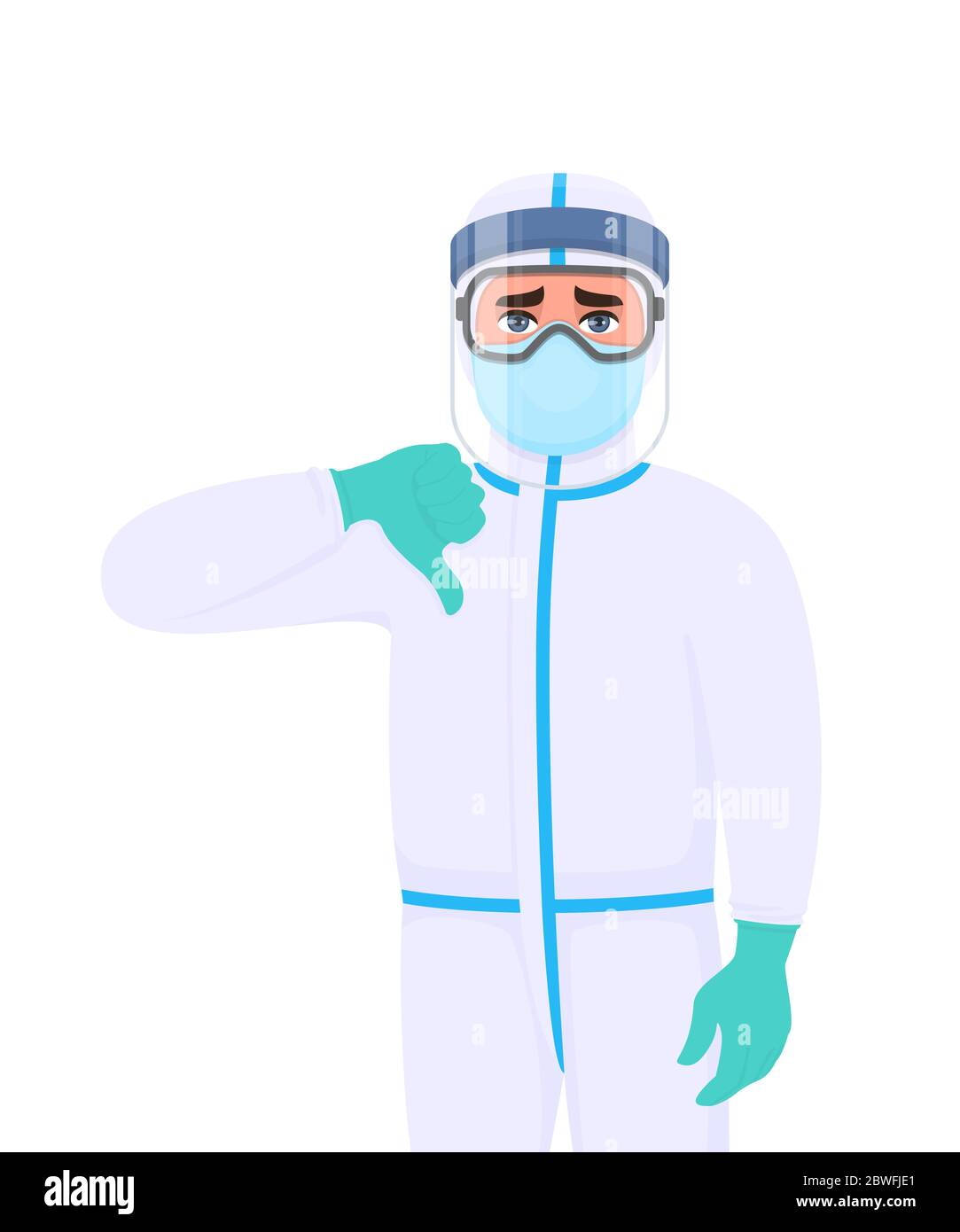 Bad hand showing thumbs Stock Vector Images - Alamy