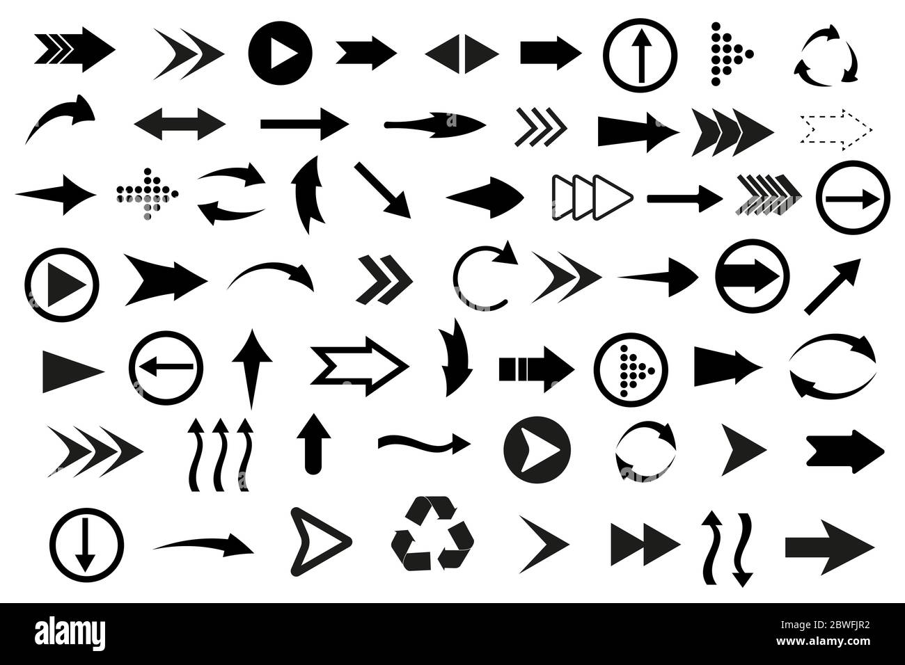 Arrows icon shape pointer Stock Vector Images - Alamy