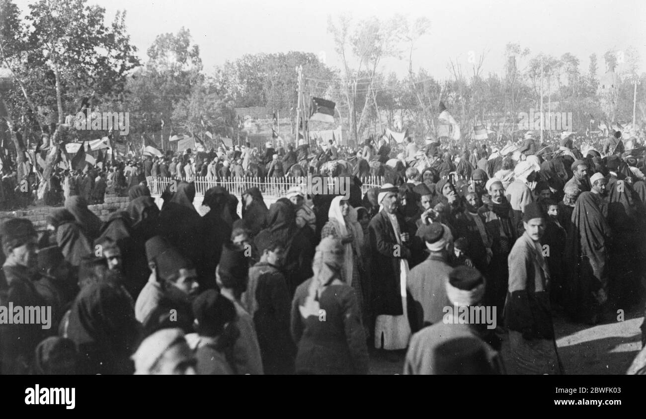 The Arab Independence Movement Demonstartions in front of the National ...