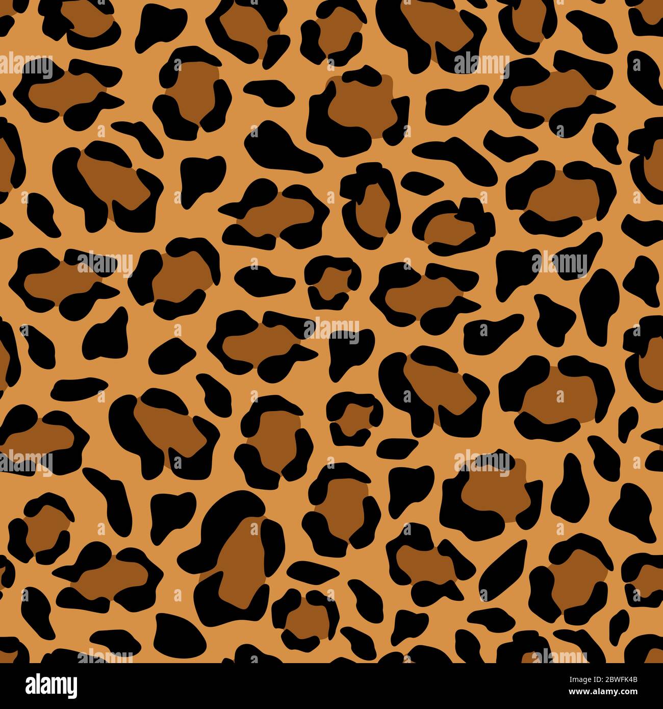 Leopard skin seamless pattern. Exotic leopard skin drawing, fashionable ...