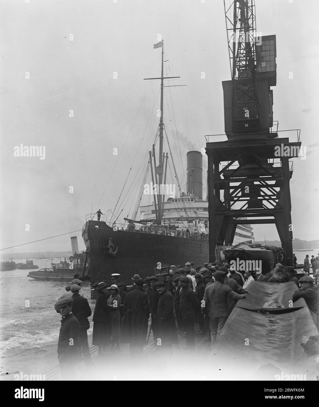 Rms caronia Black and White Stock Photos & Images - Alamy
