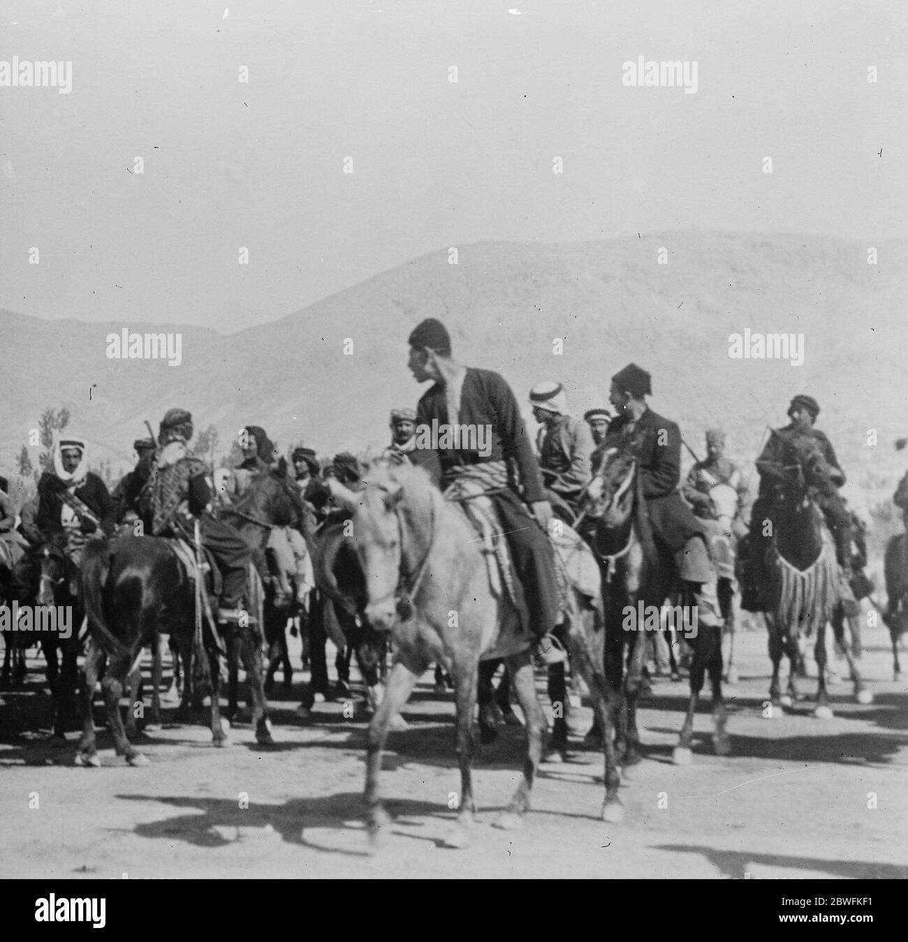 The Arab Independence Movement Armed and mounted Arabs from the country ...