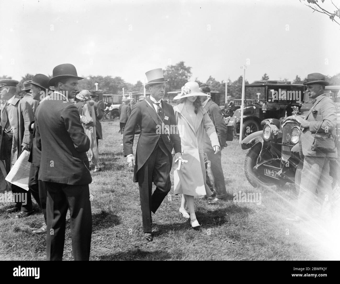 Royal Ascot Lord Furness and daughter 18 June 1924 Stock Photo - Alamy