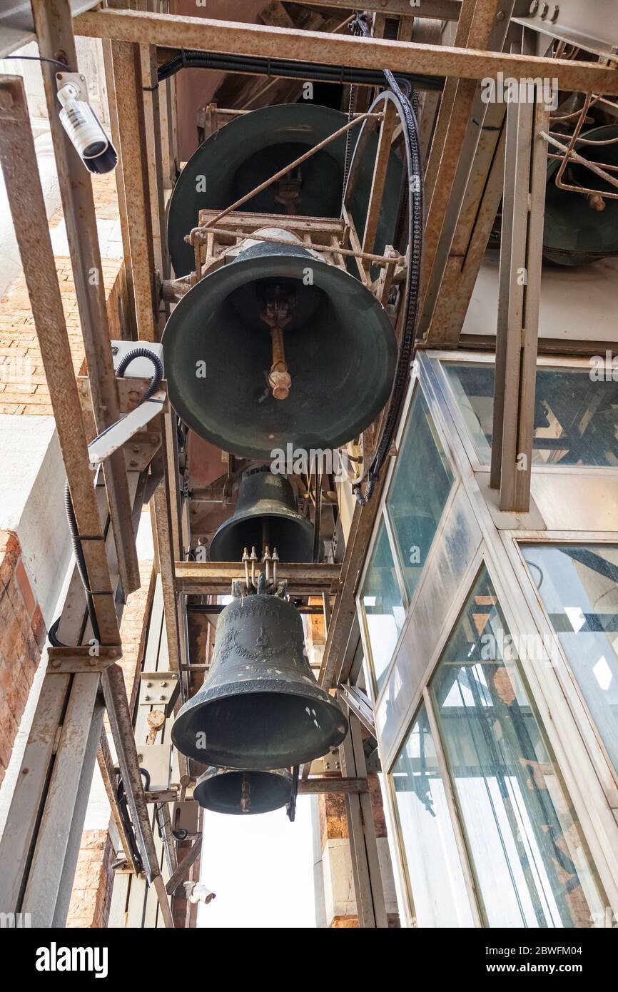 Old mechanism tower clock bells hi-res stock photography and images - Alamy