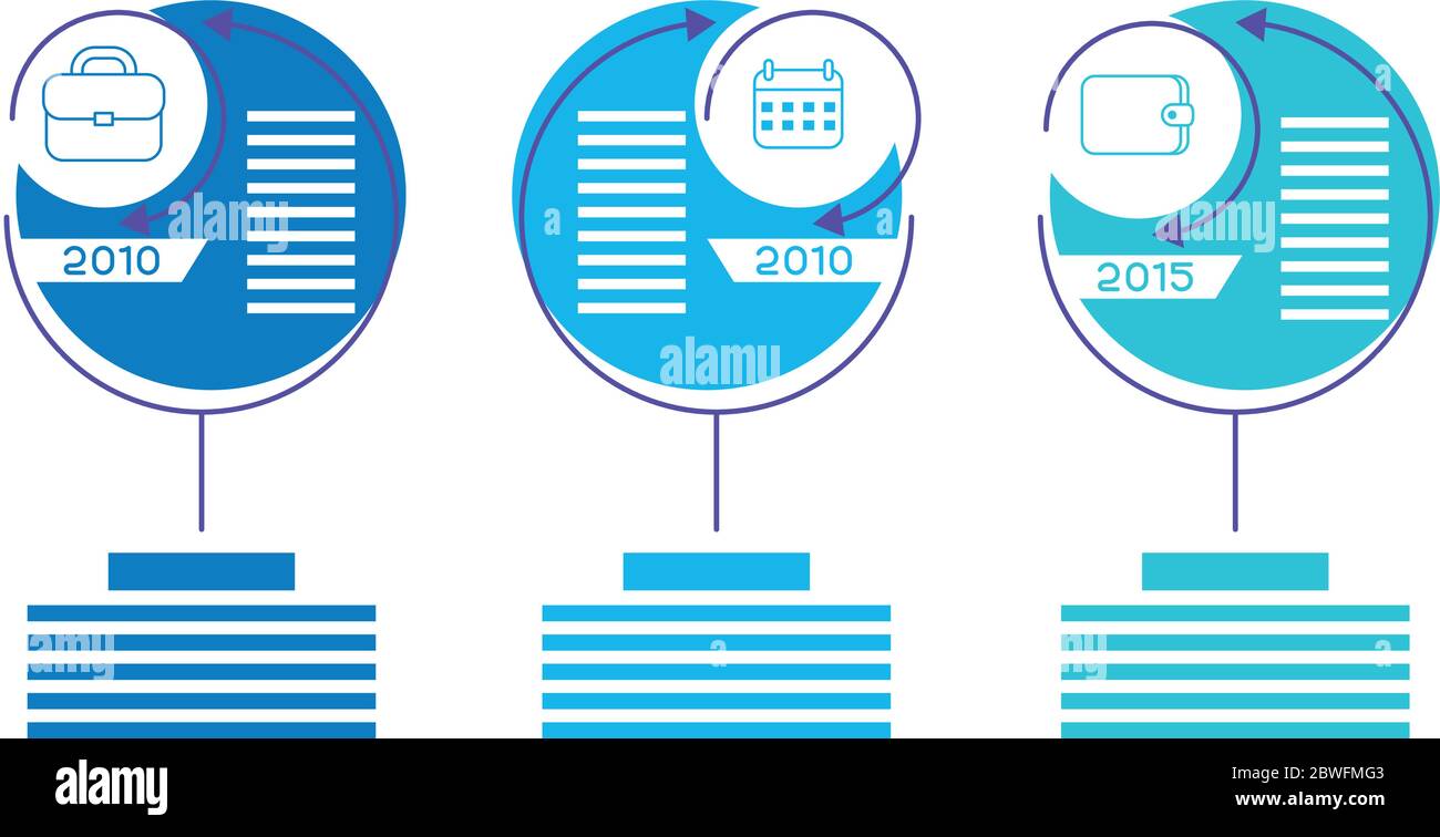 business infographic with years icons Stock Vector Image & Art - Alamy