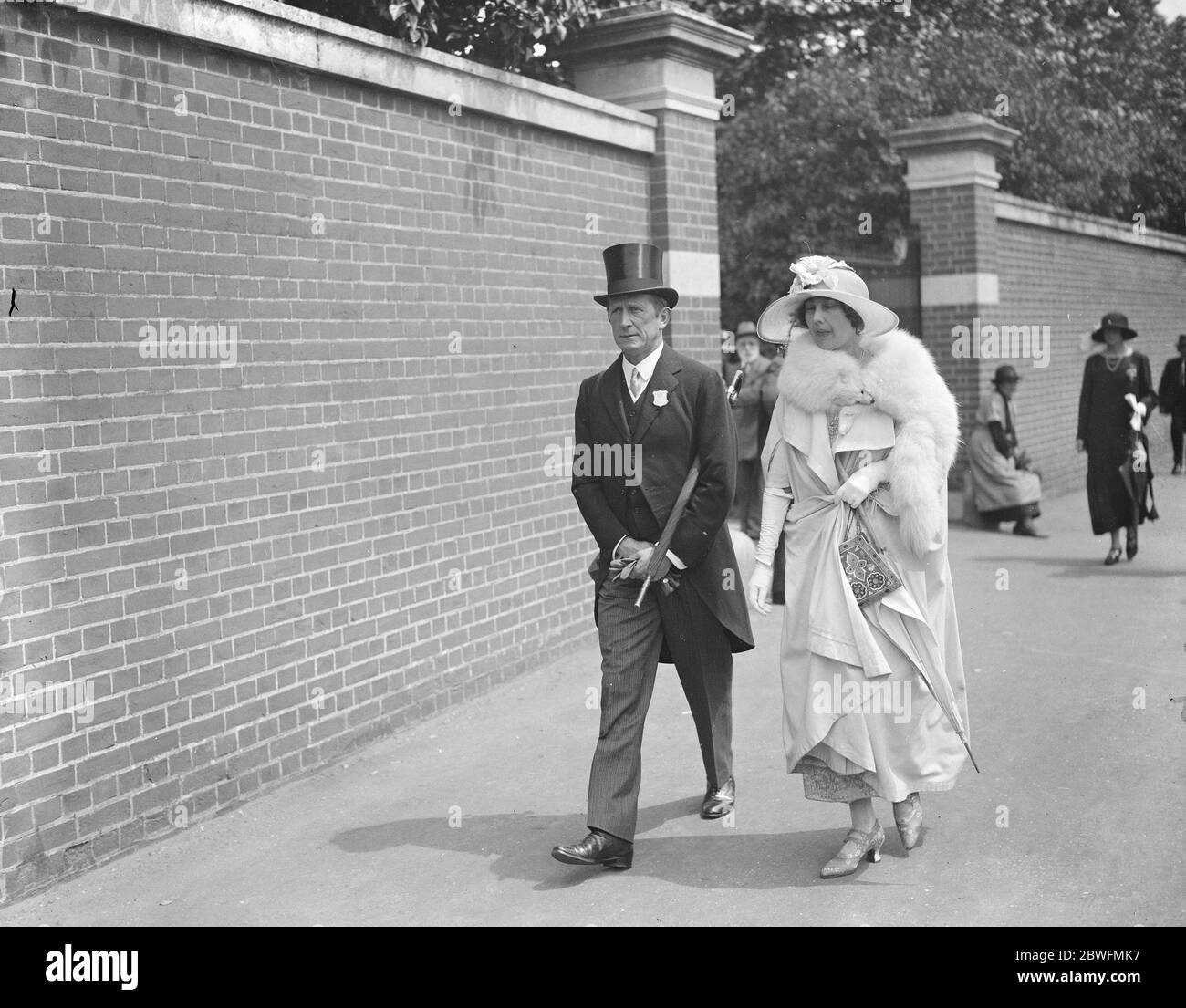 Ascot Captain and Mrs Basil Brooke 17 June 1924 Stock Photo - Alamy