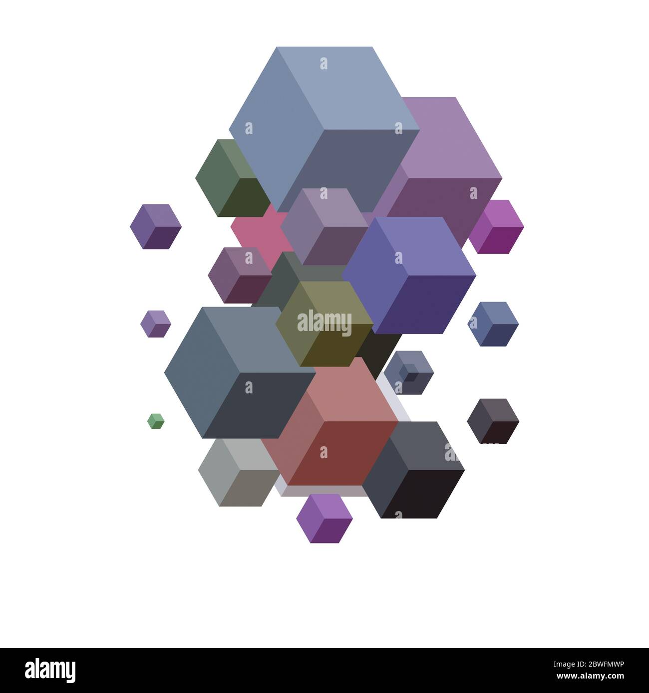 abstract 3d squares Stock Photo - Alamy