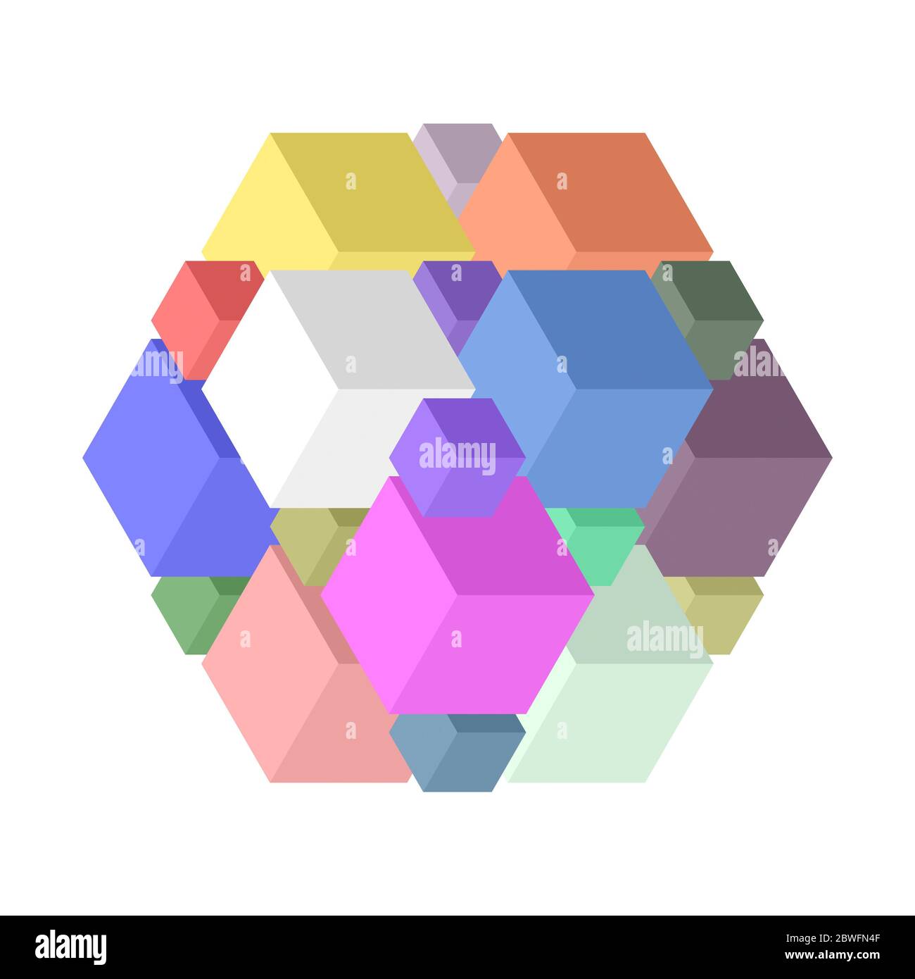 Cube poster Cut Out Stock Images & Pictures - Alamy