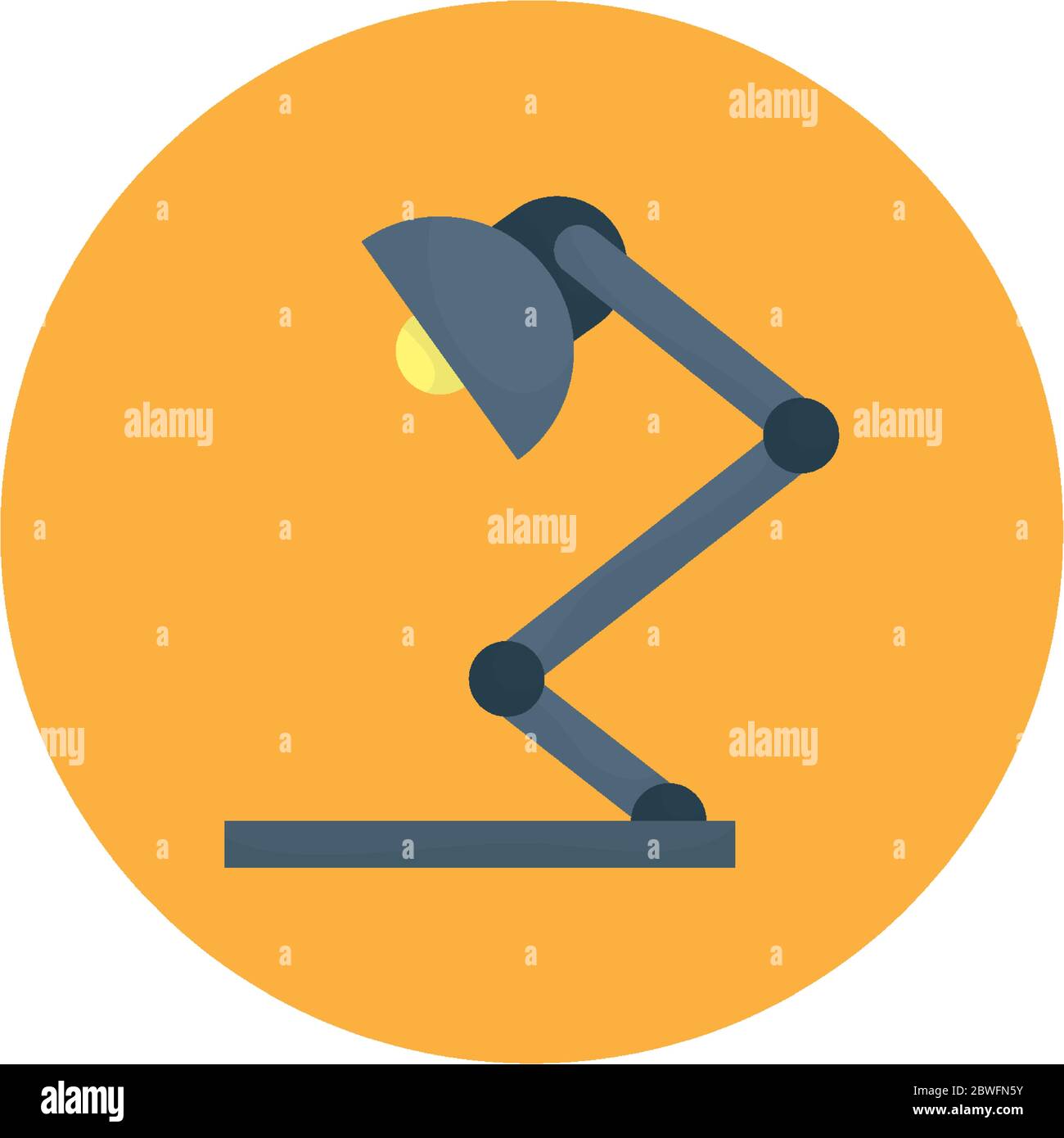 Isolated desk lamp vector design Stock Vector Image & Art - Alamy