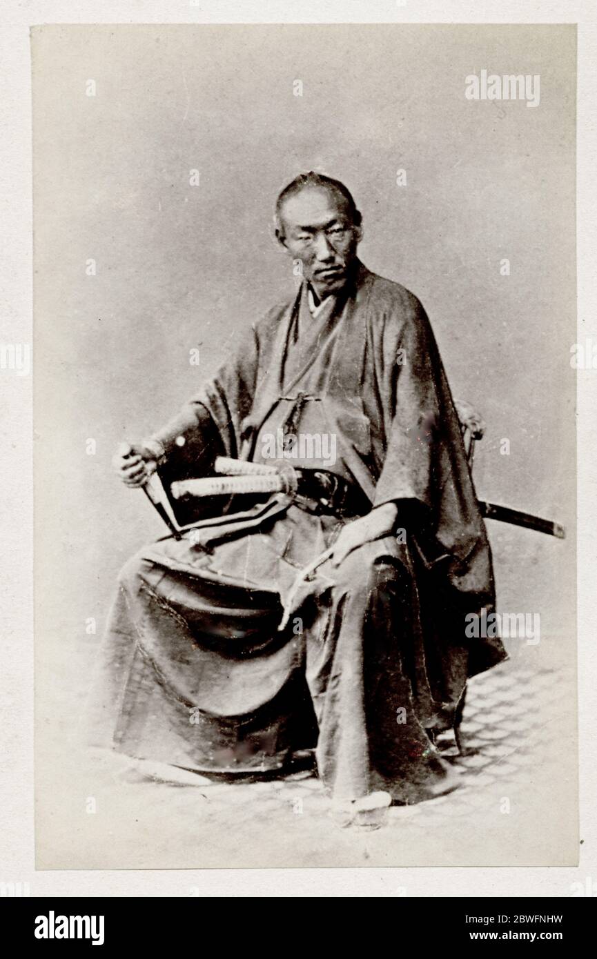 Vintage 19th century photograph - early photographic portrait from ...