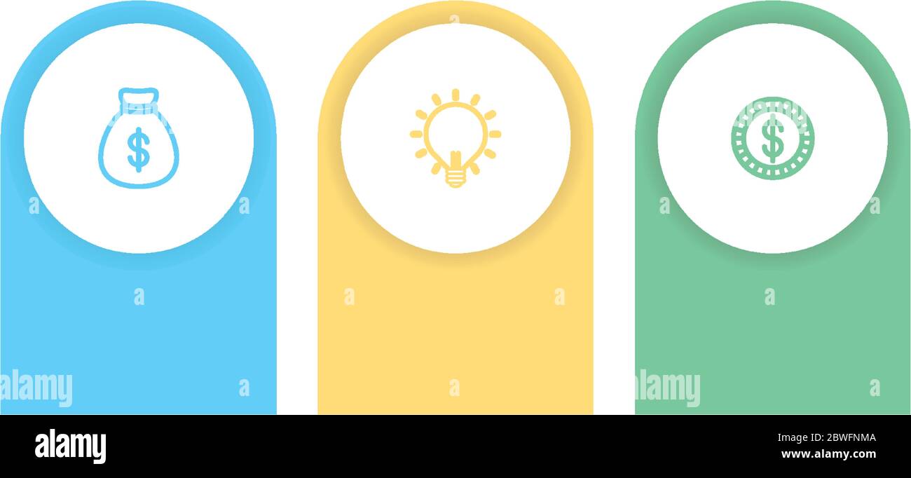 business infographic with circular icons Stock Vector Image & Art - Alamy