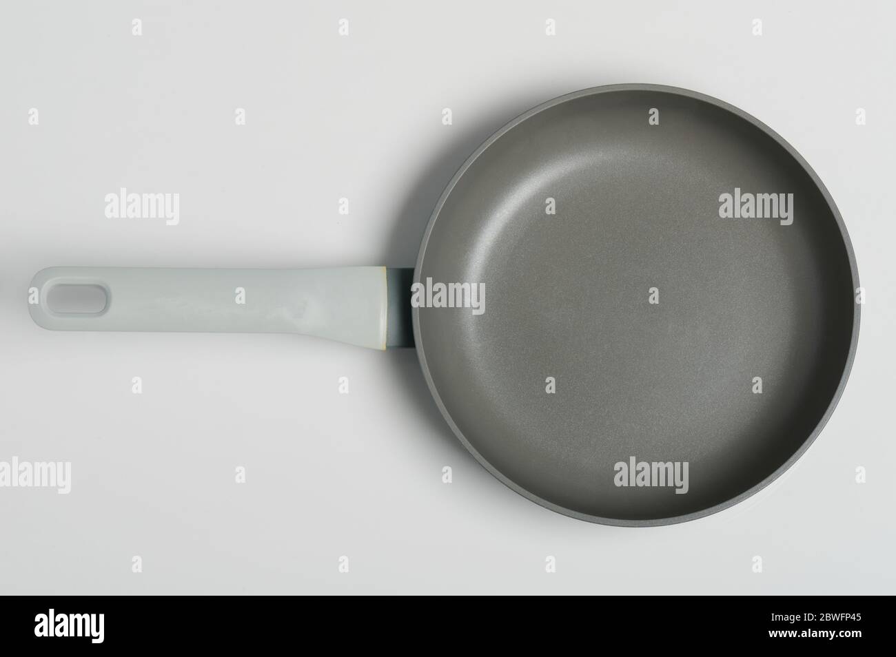 Grey modern cooking pot above top view isolated Stock Photo - Alamy