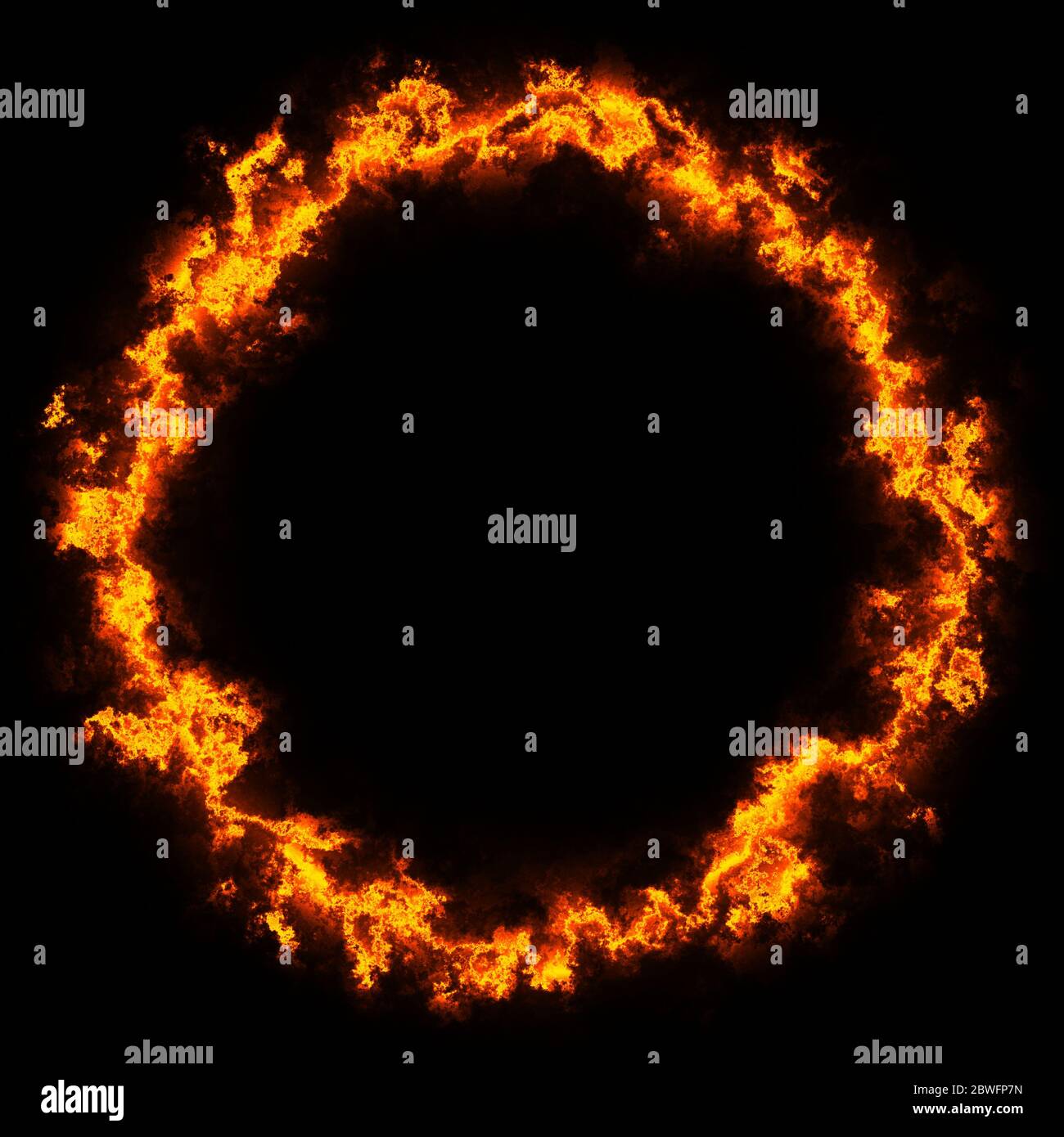 Burning red ring fire burn hi-res stock photography and images - Alamy