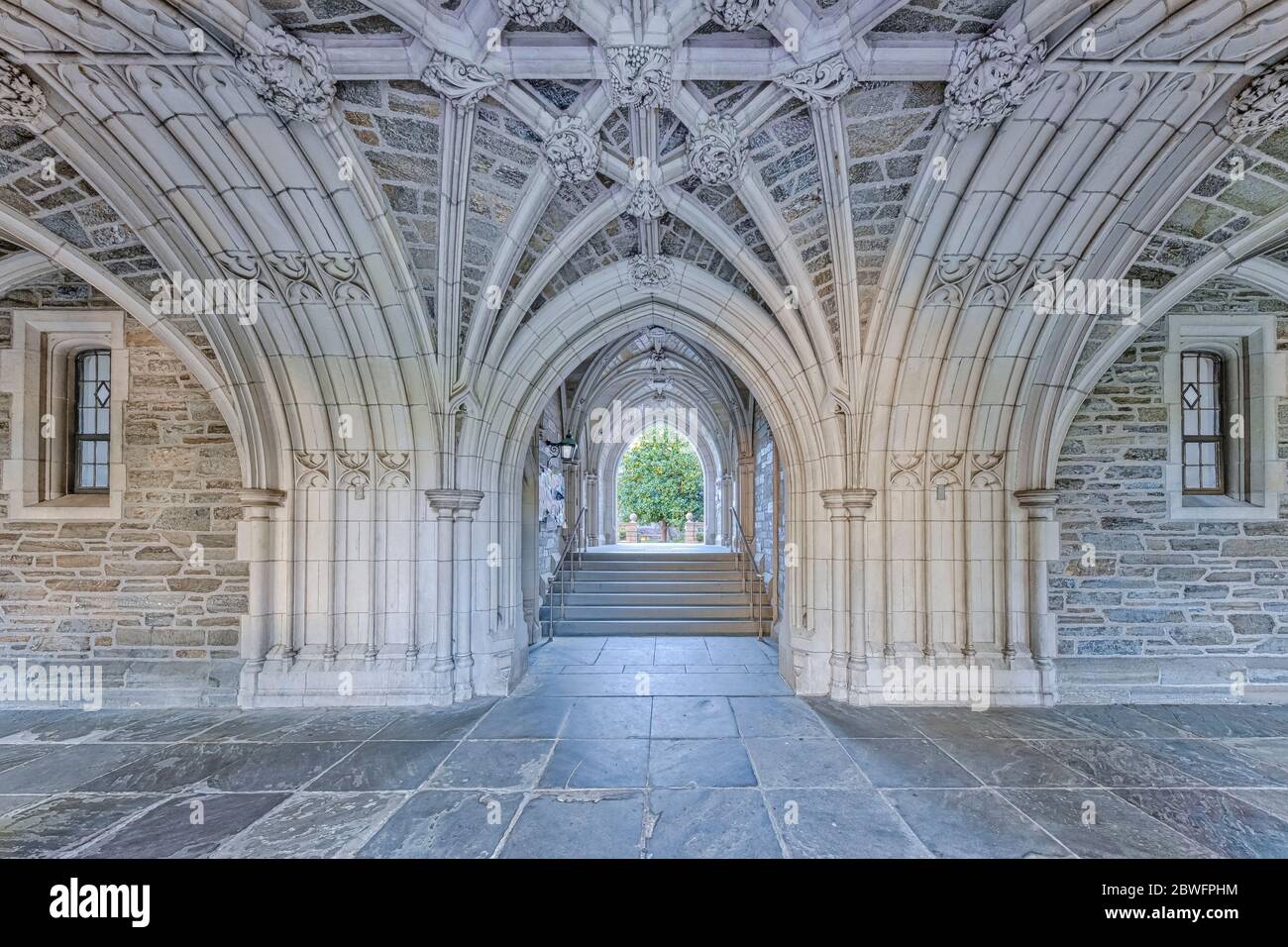 NJ Princeton University Hall - A view to a perfect example of ...