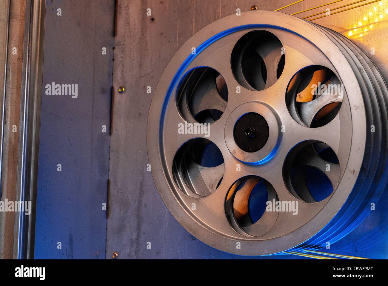 Close up of cable wire production in cable factory Stock Photo - Alamy