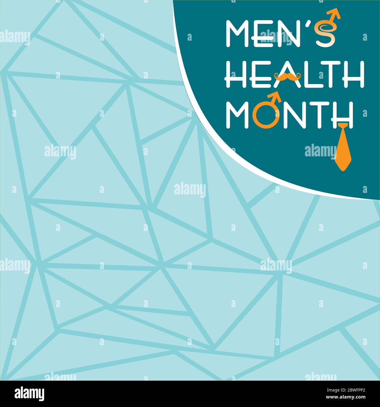 Vector illustration for men's health awareness month which is observed ...